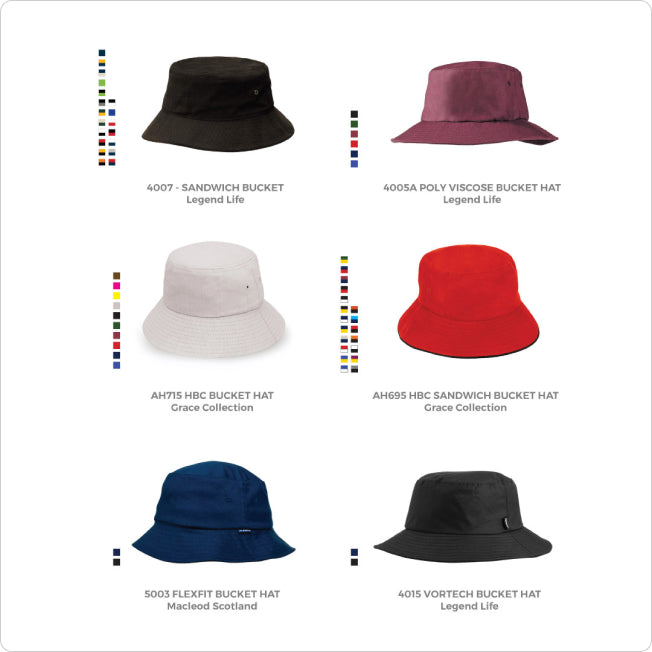 Custom Bucket Hats | Embroidered or Printed With Your Logo